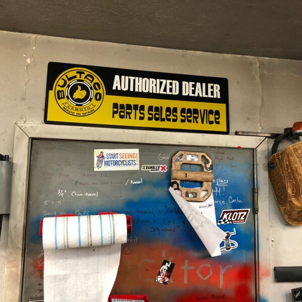 Bultaco Metal Sign 30x10 Inch - Etsy