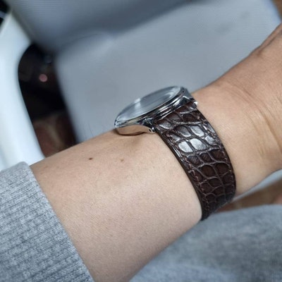 Tan Full Grain Leather Handmade Watch Strap/quick Release - Etsy