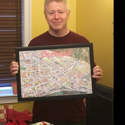 Breaking Bad Map Illustration Print Fan Art TV Television Hollywood ...