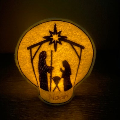 Nativity Tea Light Set Design File. - Etsy