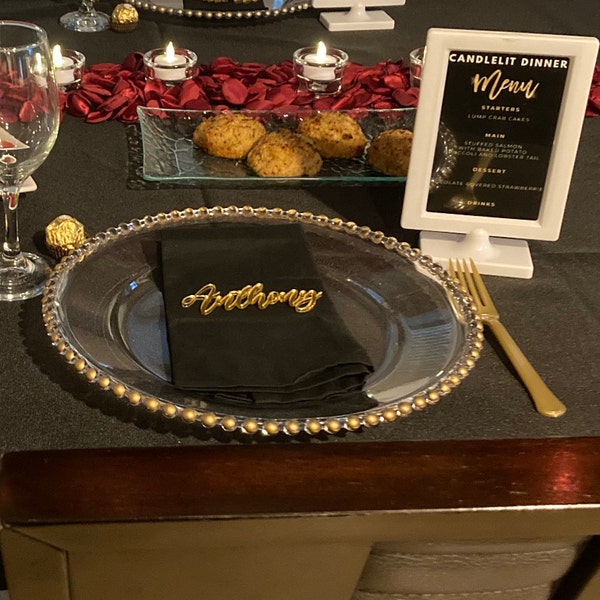 Black and Gold Menu Card - Menu Template and Drink Menu Event Menu ...