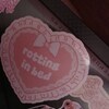 Rotting in Bed Coquette Heart Sticker | Cute Stickers | Aesthetic ...