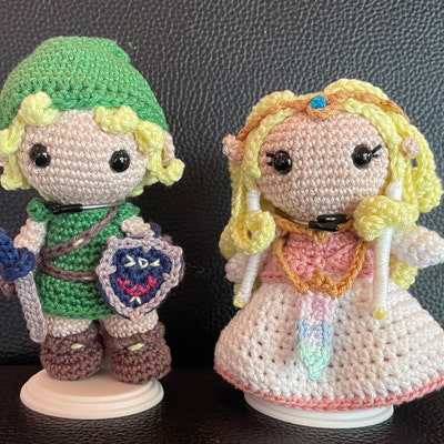 PDF: Zelda and Link Inspired Amigurumi Doll Crochet Pattern - Etsy