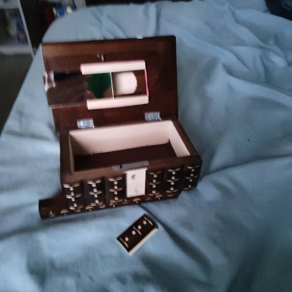 Big Wooden Magic Jewelry Puzzle Box With Hidden Key Secret Opening ...