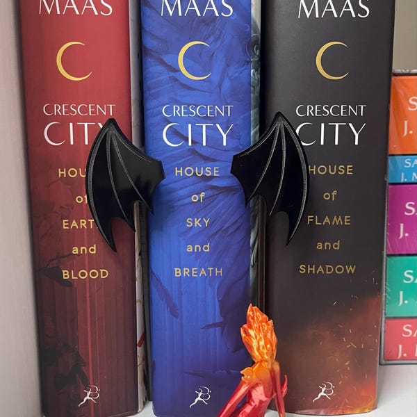 Bat Wings Bookshelf Decor Accessory /bookish Merch/gift for Book Lover ...