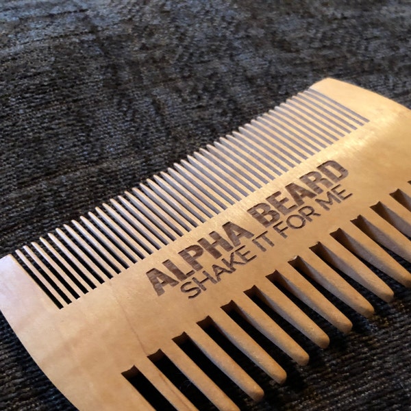 Beard Comb, Beard Brush, Personalize Comb, Custom Beard Comb, Engraved ...