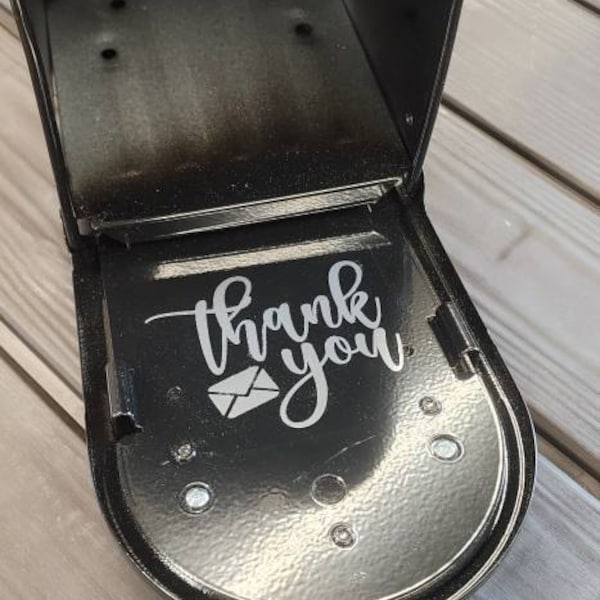 Thank You Mailbox Vinyl Decal for Postman Thank You Decal for Delivery ...