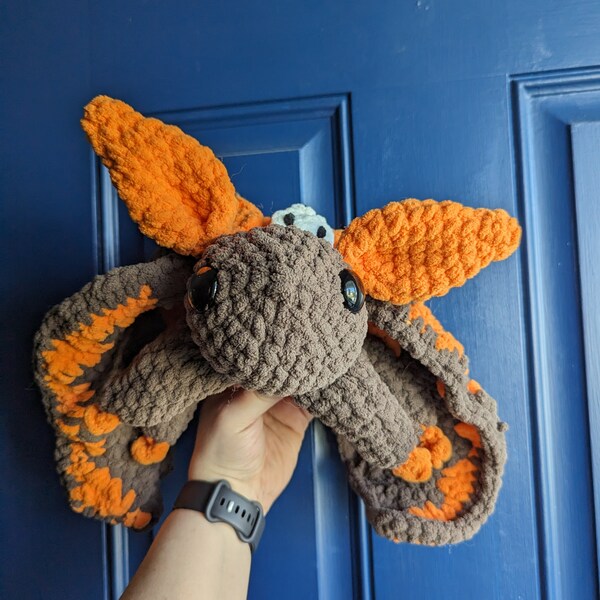 Crochet Pattern: Cuddly Death's-head Moth Plush Amigurumi, Cute Plush ...