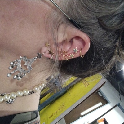 Ear Charms® Classic Long Wave™ Ear Cuff Fun Non-pierced Earring Wraps ...