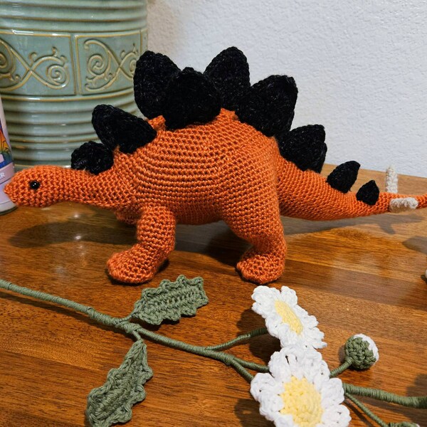 Realistic Stegosaurus Crochet Pattern-minimal Sewing Dinosaur Crochet ...