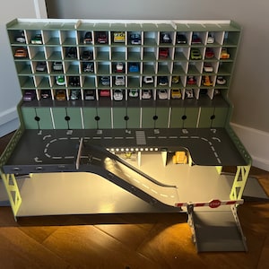 Toy Car Garage, Toy Parking Lot, Monster Truck Storage, Wooden Toy ...
