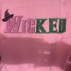 Elphaba Glinda Side Bow Embroidered Sweatshirt, Wicked Musical Movie ...