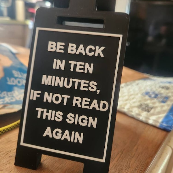 ON A CALL Mini Floor Sign Custom Colors 3D Printed - Etsy