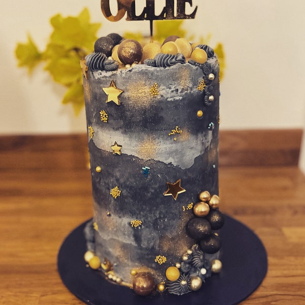 Clear Acrylic Cake Topper, Circle Cake Topper Craft Blank, Birthday ...