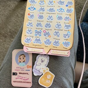 Cat Moods Sticker Sheet Mood Tracker Sticker Sheet Cute - Etsy