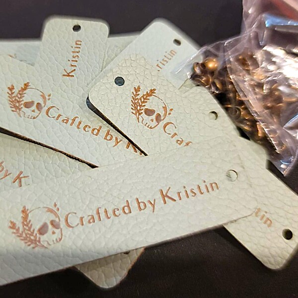 Personalized Tags for Knitting Items, Handmade Tags,crocheted Tags With ...