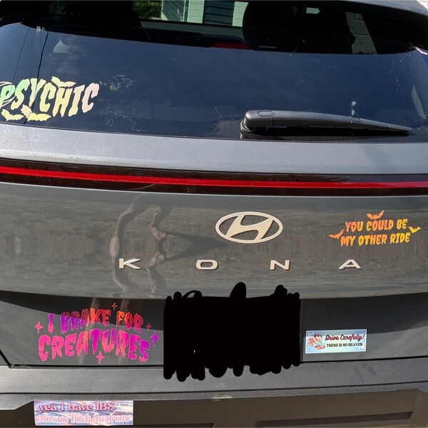 Support Your Local Cryptids Bumper Decal, Spooky Car Accessories ...