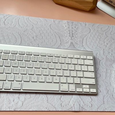 Lace Print Desk Mat, Aesthetic Desk Accessory, Cute Workspace, Trendy ...