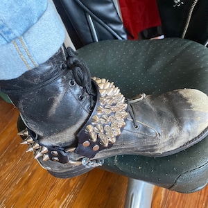 Three Row Pyramid Studded Belt With Teo O-rings | Etsy