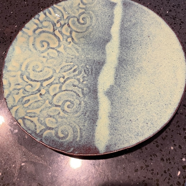 Rustic Handmade Black Ceramic Platter, Stoneware Extra Large Serving ...