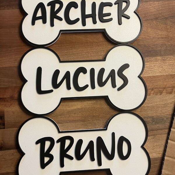 Custom Crate Sign Dog Name Sign Dog Decor Kennel Sign Leash Dog Tag ...