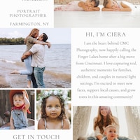 Editable Model Call Canva Template for Photography, Customizable Model ...