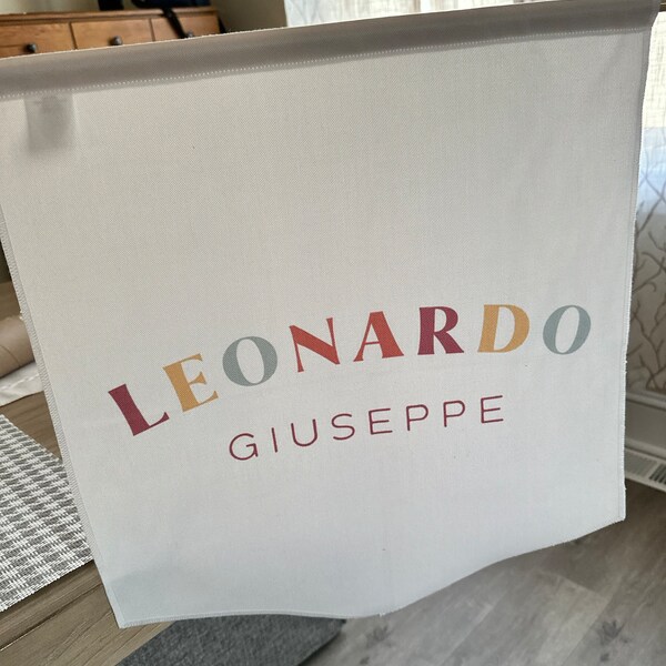 Custom Colorful Name Banner | Custom Pennant | Personalized Name Wall ...