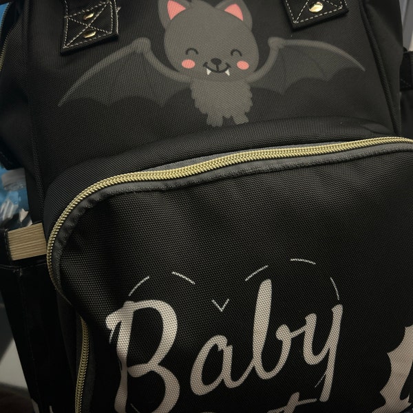 Goth Diaper Bag Backpack Celestial Bats Cute Witchy Baby Shower Gift ...