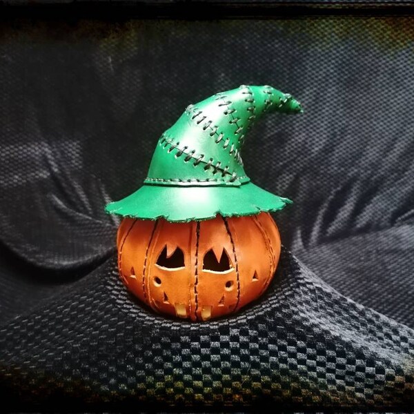 Jack O'lantern Pumpkin Leather Pattern PDF - by Leatherhubpatterns - Etsy