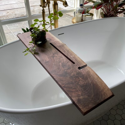 Minimalist White Oak Bath Caddy - Etsy