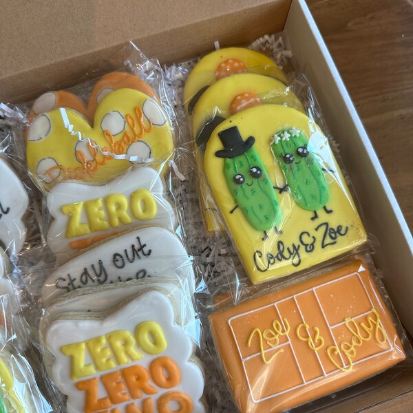 Custom Decorated Cookies - First Birthday Personalized Cookie Gifts and ...