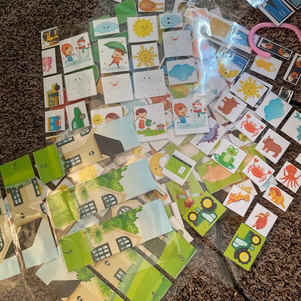 Printable DIY Toddler Busy Binder -quiet Book of Learning and ...