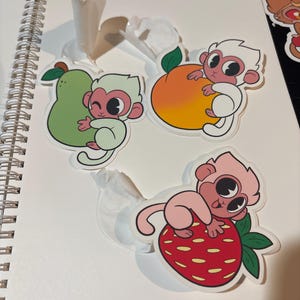 Chibi Party MK and SWK Cardboard Cutout Sticker| 3 Inch Matted Sticker ...