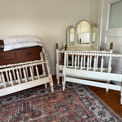 Antique Jenny Lind Bed Frame. Full Size Spindle Spool Bed Frame - Etsy