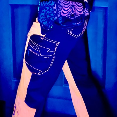 Enigma Pants Ultimate Uv Cyber Side Cargo Pockets - Etsy