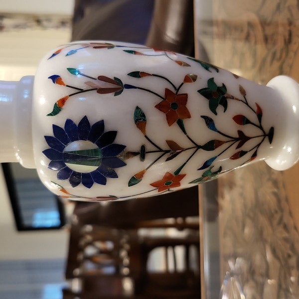 Rectangle Shape Black Marble Trinket Box With Royal Look Semi Precious ...