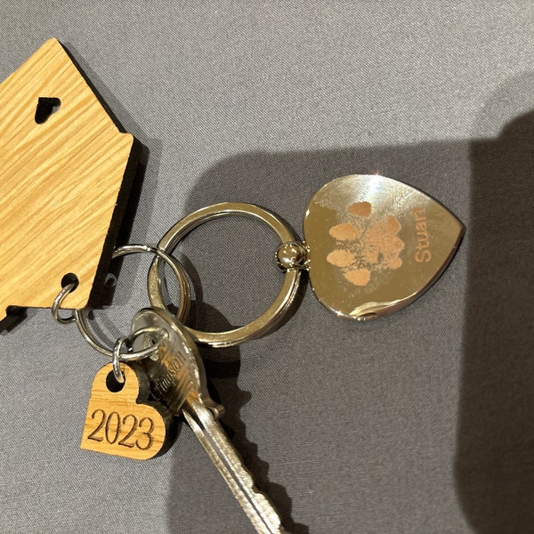 Personalised Key Ring With Handwriting Engraved, Actual Handwriting ...