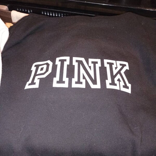 VS Pink Cursive Inspired Vinyl Adhesive Decal | Car Decal | Window ...