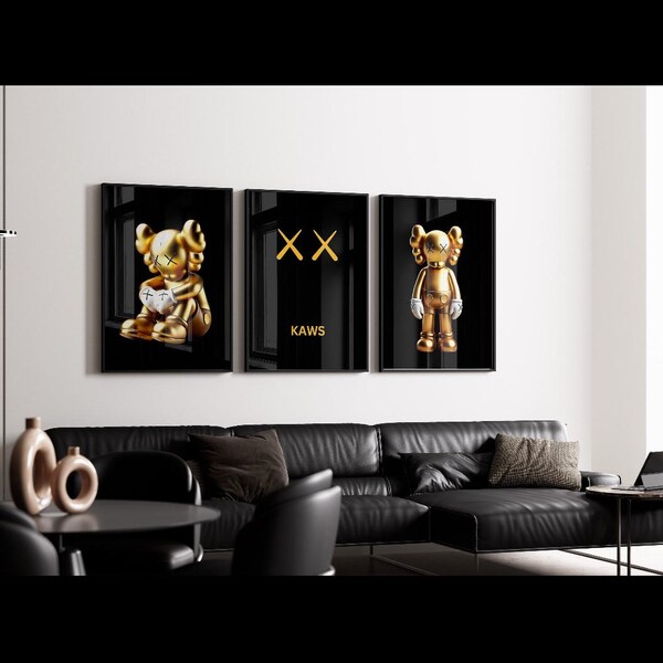 Kaws Hypebeast in Bathtub Poster, Kaws in Tub, Hypebeast Figure Art ...