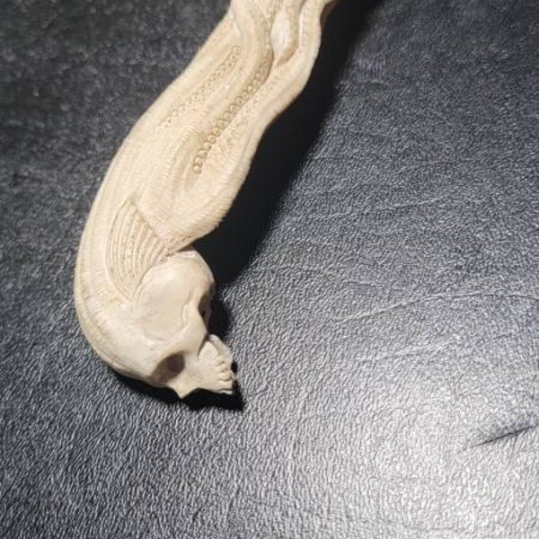 Deer Antler Carving Skull Octopus for Knife Handle - Etsy