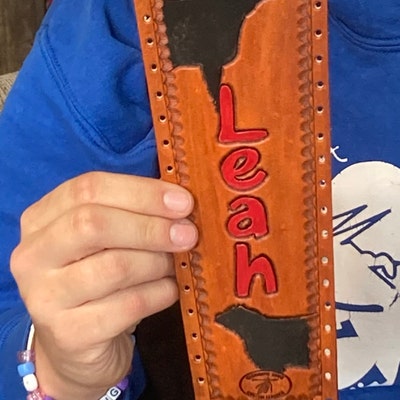 Custom Order Leather Show Stick Wrap - Etsy