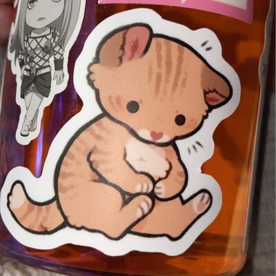 Mini Strawberry Bunny and Flower Rabbit Acrylic Keychain Set of 2 / 1in ...