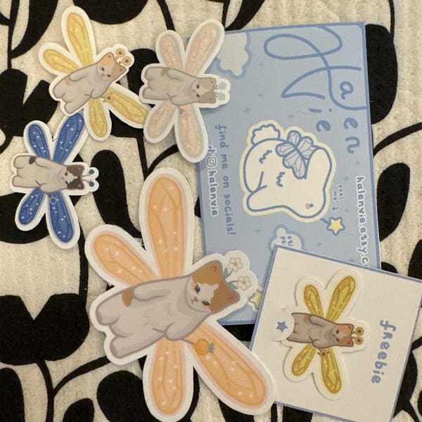 Fluffy Princess Cow Sticker / Matte Vinyl / Fairy Cow Sticker - Etsy