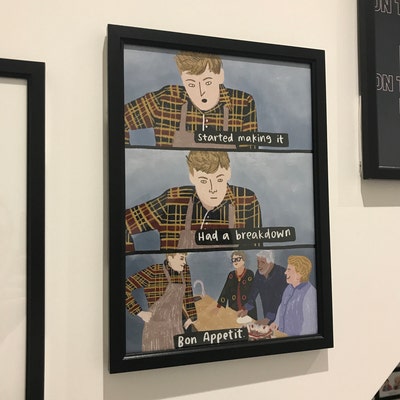 Great British Bake off James Acaster Meme A4 Print - Etsy