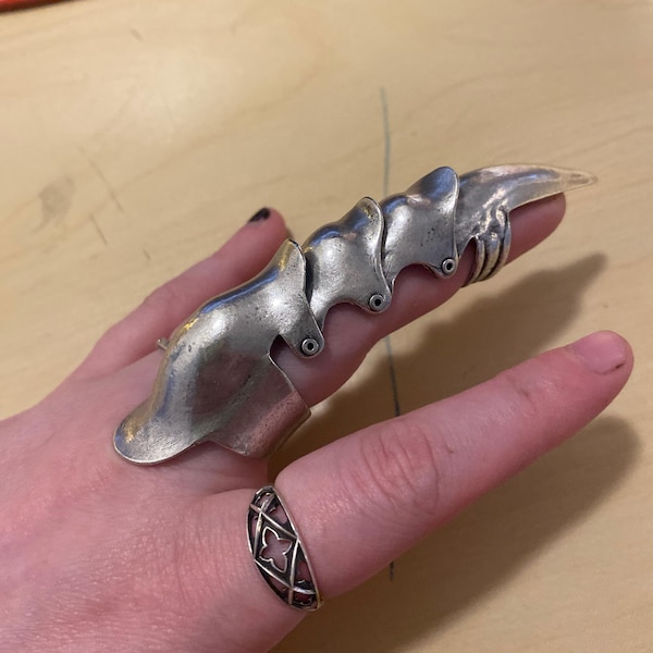 Claw Armor Ring - Etsy