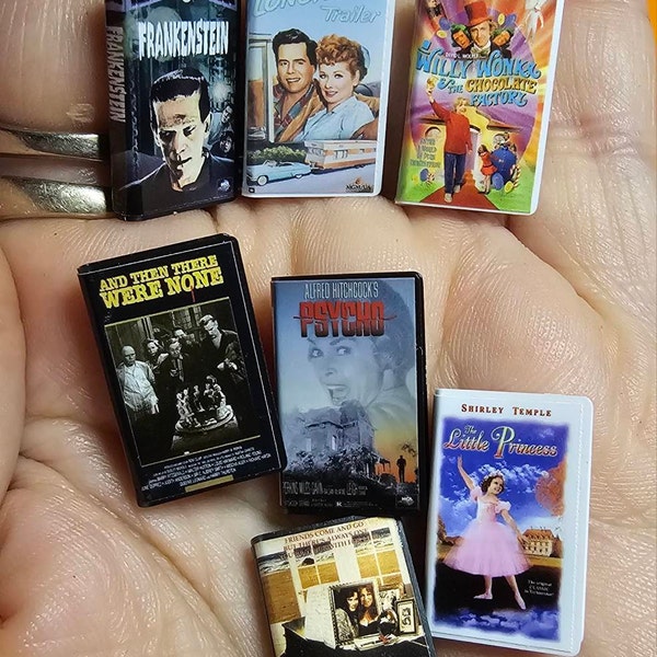 1:6 Scale VCR + Video Set, You Pick the Movie! Retro 80's 90's Movie ...