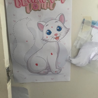 Pin the Tail on the Cat Printable Game. Instant Download - Etsy UK
