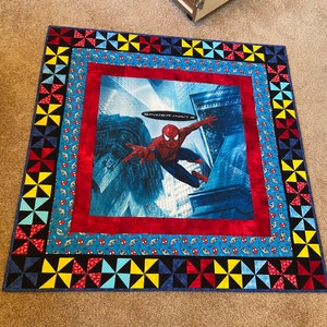Fabric Spiderman Fabric Panel | Etsy