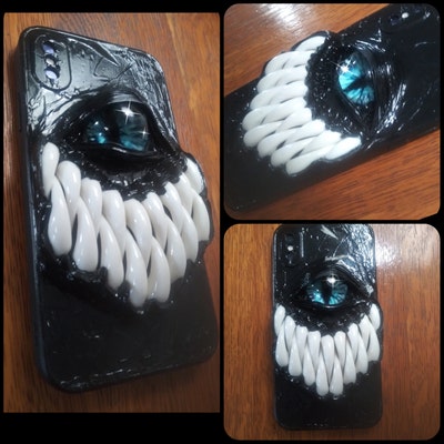 Gothic Decoden Phone Case,3d Horror Scary Goth iPhone Case,designer ...