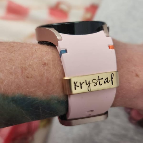 Smart Watch Charms, Personalized Gift, Custom Name, Watch Band Slide ...
